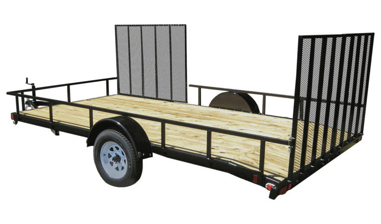 Steel ATV Utility Trailer 7x12 Beavertail Side Load HH3000R-BT12 - Chilton Trailers